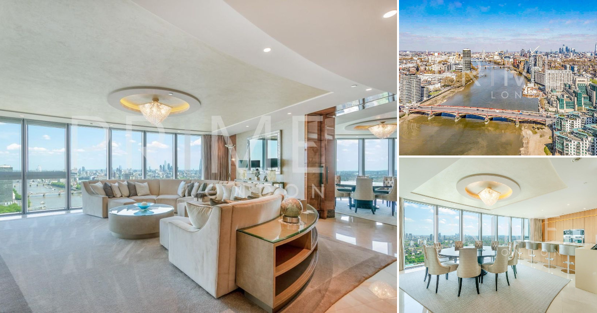 3 bed apartment to rent in The Tower, One St George Wharf, London